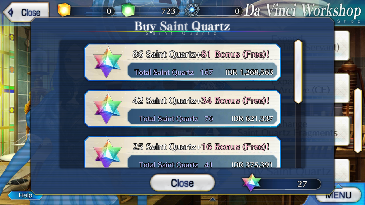 About Paid Saint Quartz | Fate Grand Order Wiki - GamePress